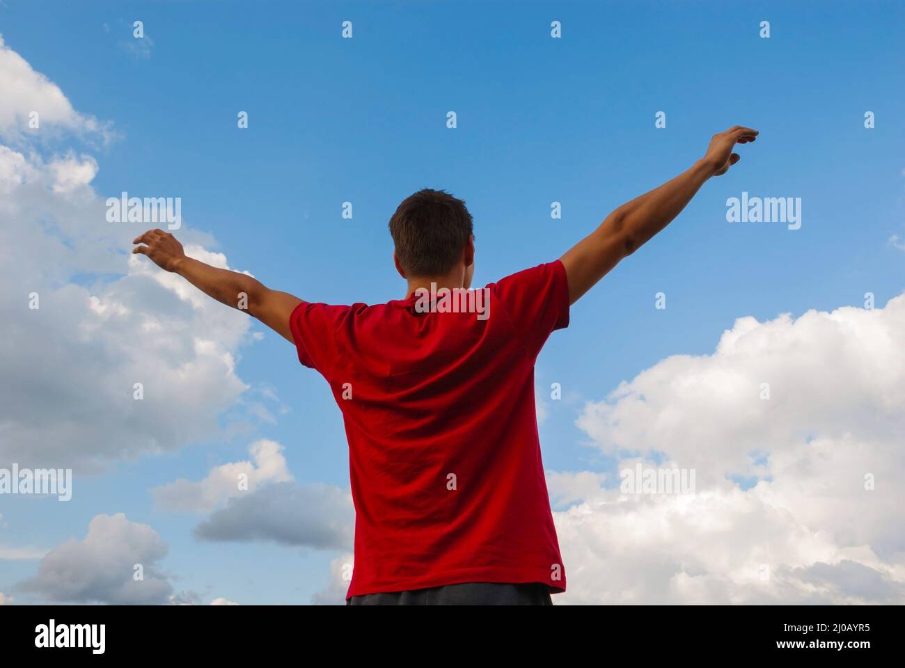 Hands raised heaven hi-res stock photography and images - Alamy