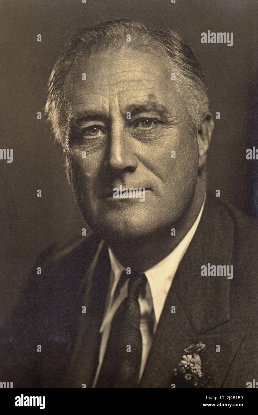 Franklin delano roosevelt color hi-res stock photography and images - Alamy