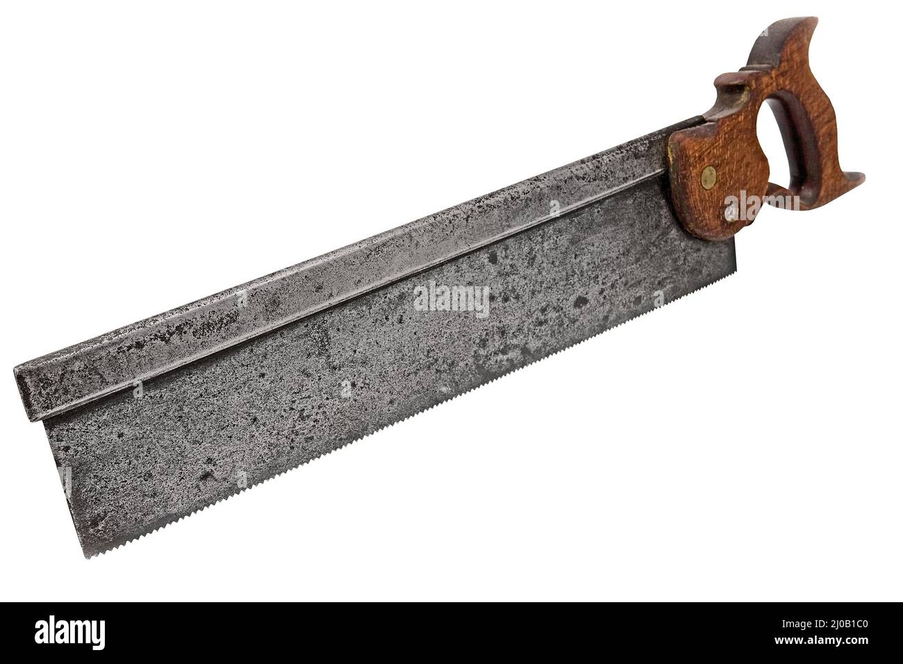 Vintage tenon back saw Stock Photo - Alamy