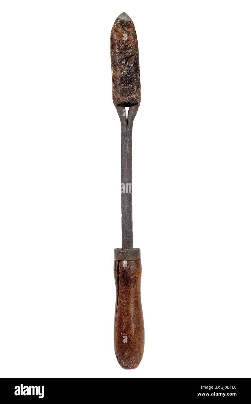 Vintage soldering iron Stock Photo - Alamy