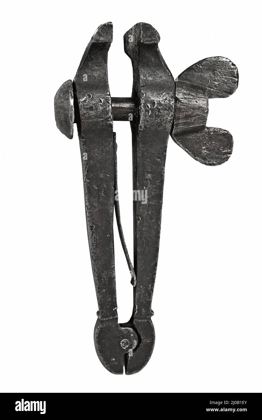 Vintage hand vise Stock Photo - Alamy