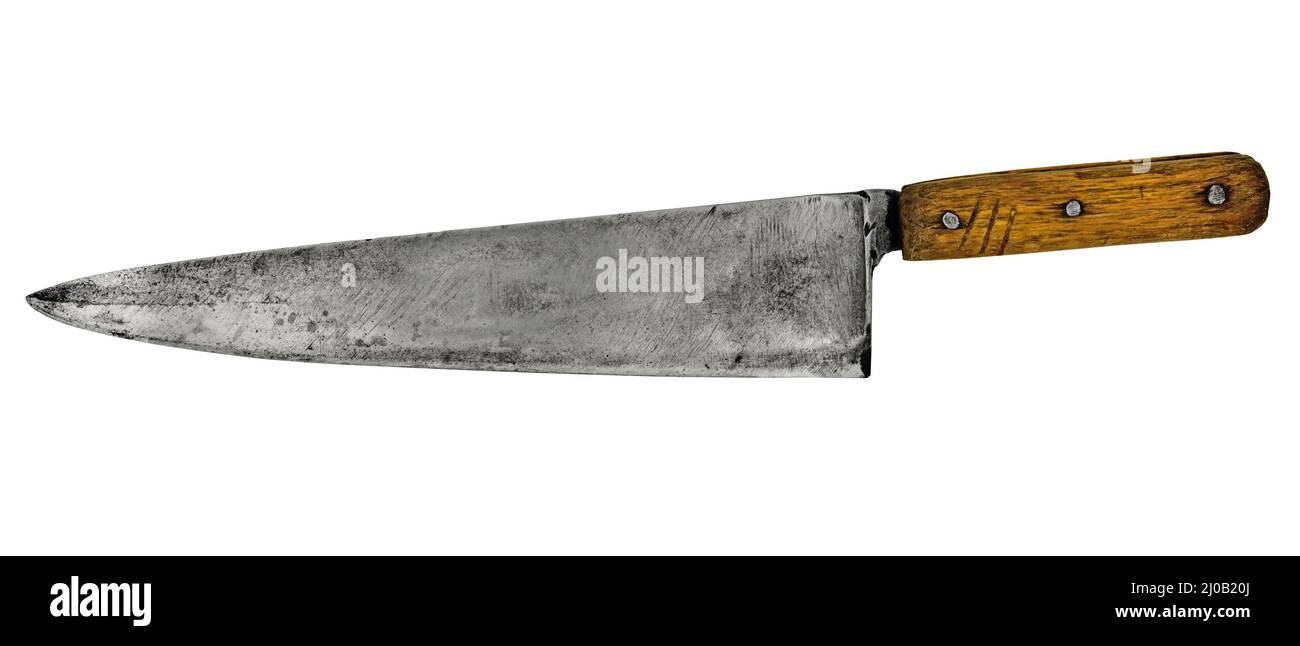 Vintage chef knife Stock Photo - Alamy