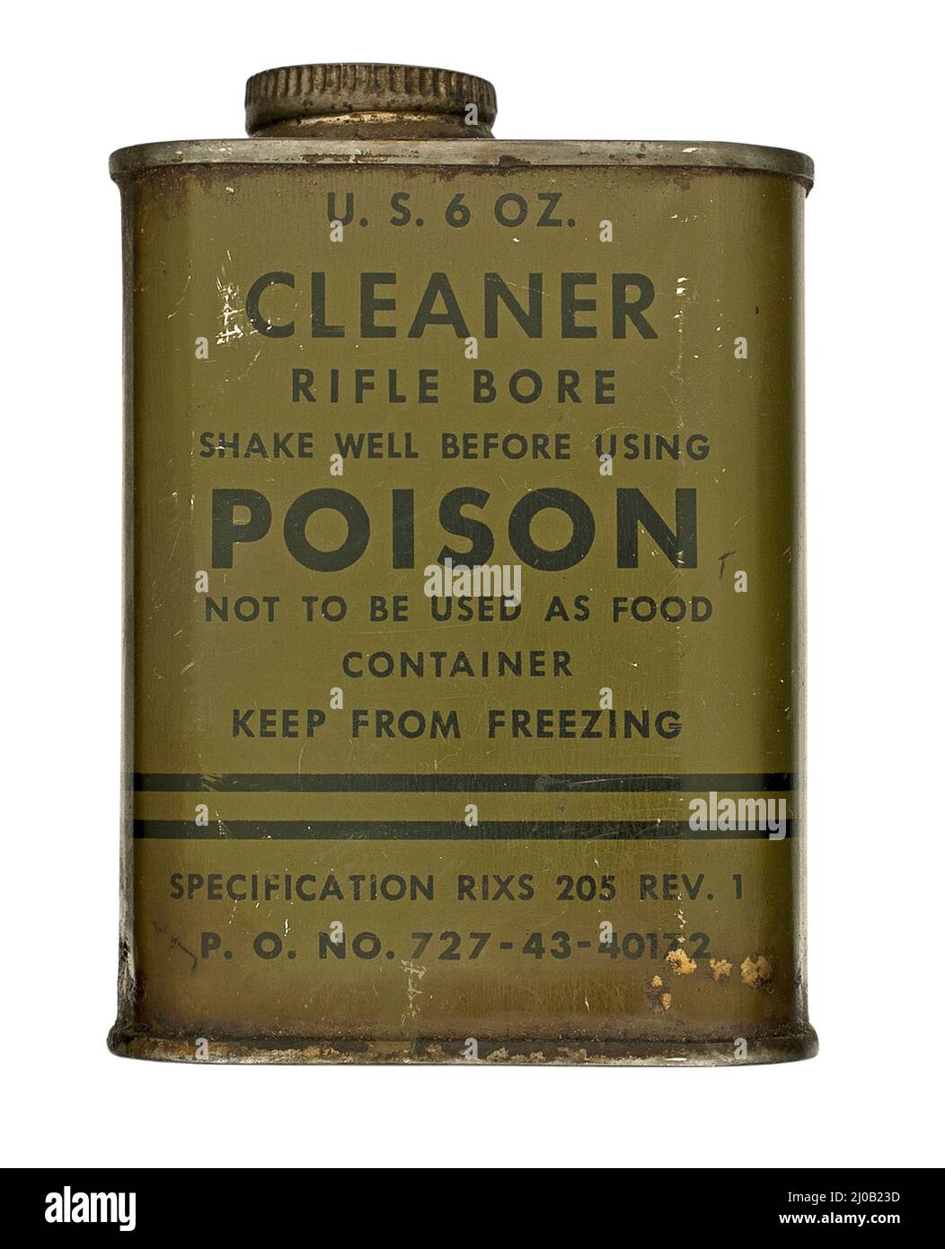 Vintage rifle cleaner bore can Stock Photo - Alamy