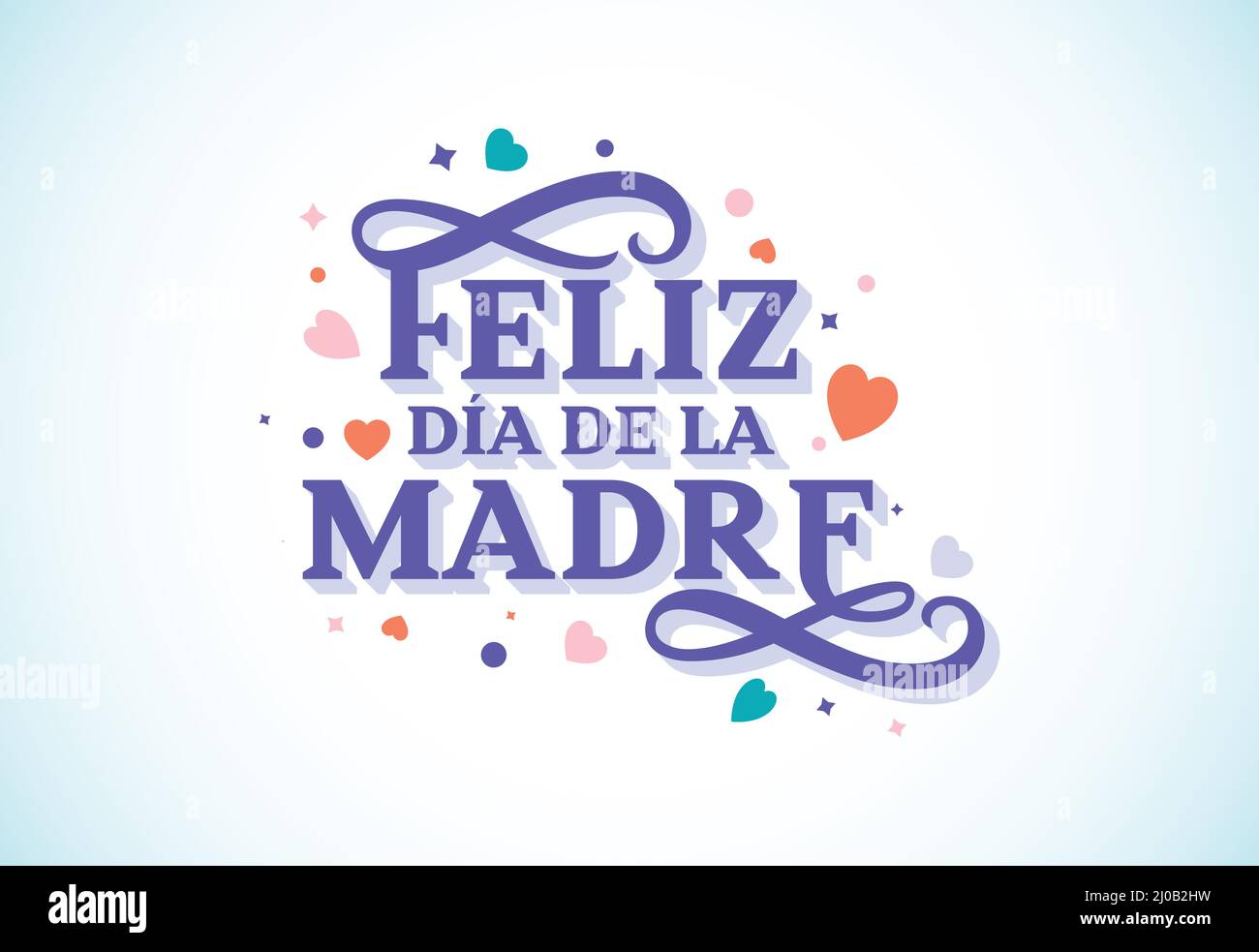 Happy Mothers Day lettering vector illustration. Mother's day card ...