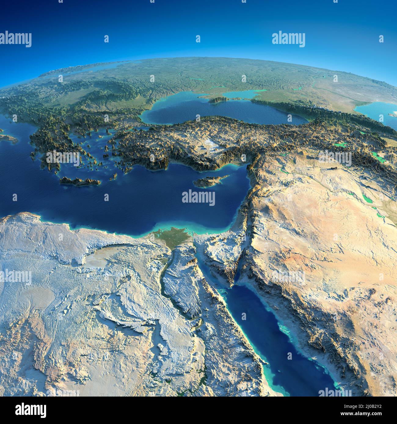 World globe middle east hi-res stock photography and images - Alamy