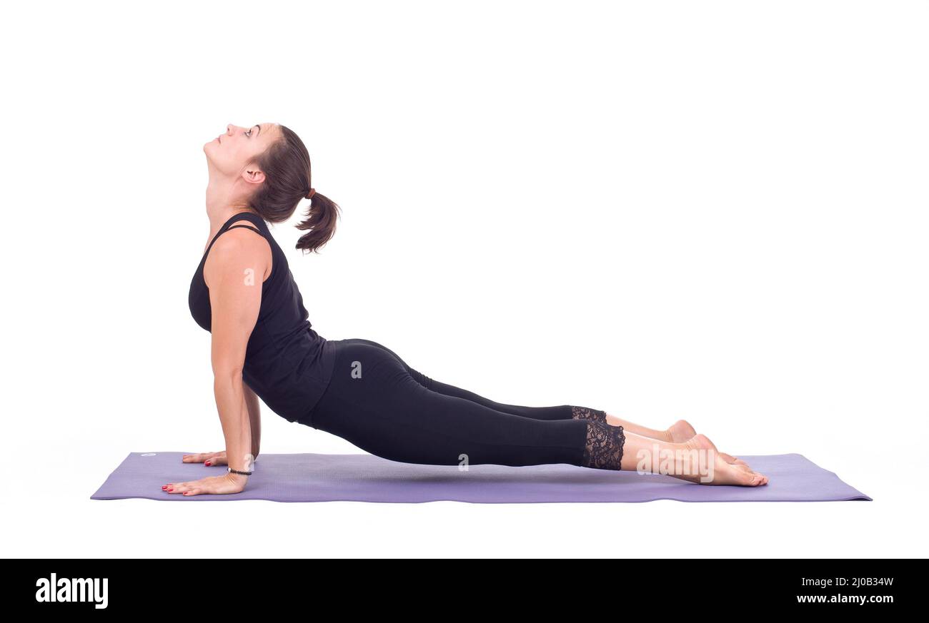 Practicing Yoga / Upward Facing Dog - Urdhva Mukha Svanasana Stock ...