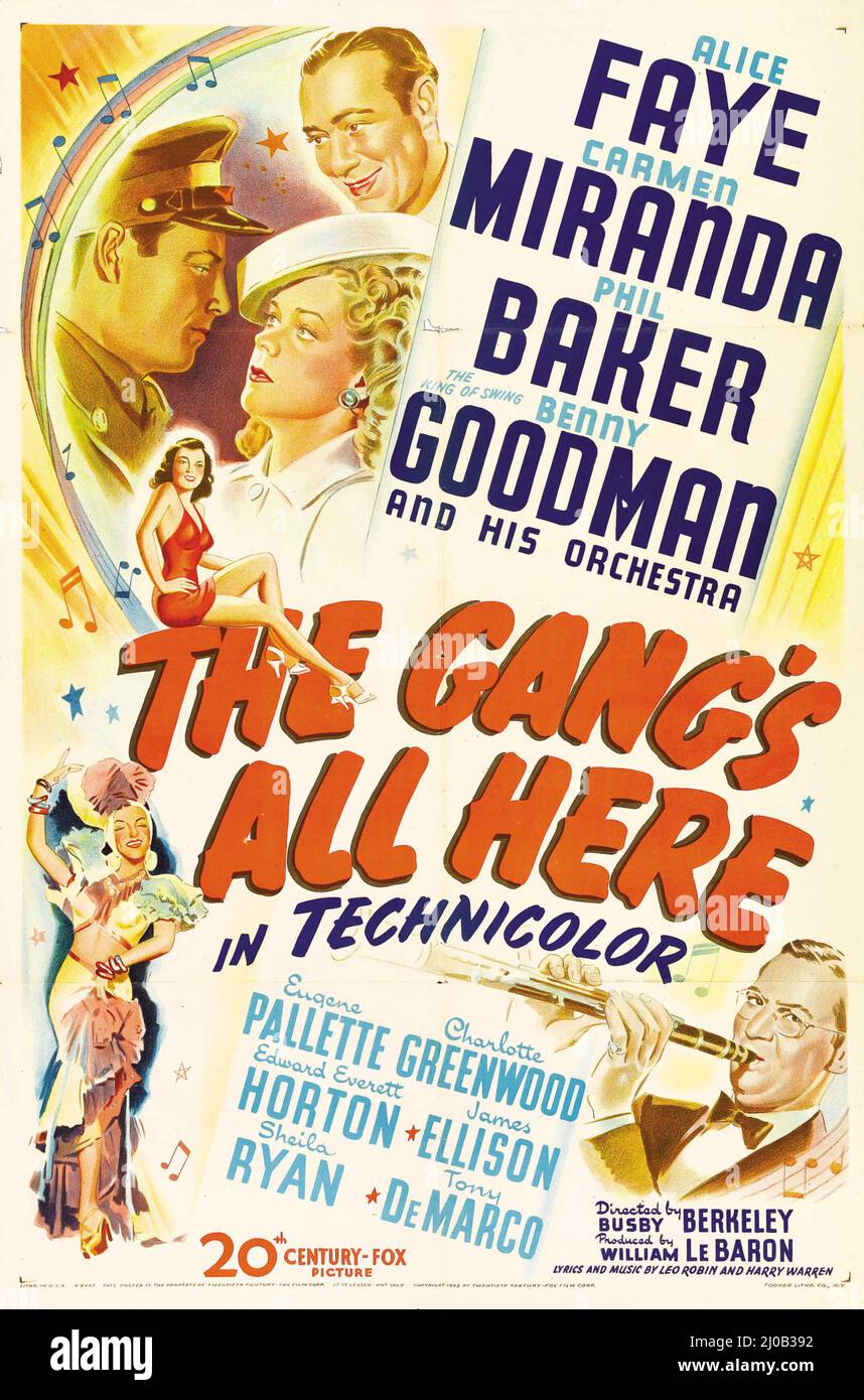 BENNY GOODMAN and CARMEN MIRANDA in THE GANG'S ALL HERE (1943 ...