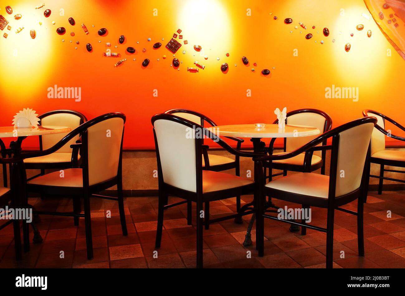 Modern night cafe Stock Photo - Alamy