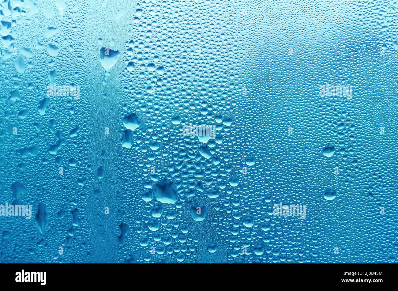 Natural water drops on glass Stock Photo - Alamy