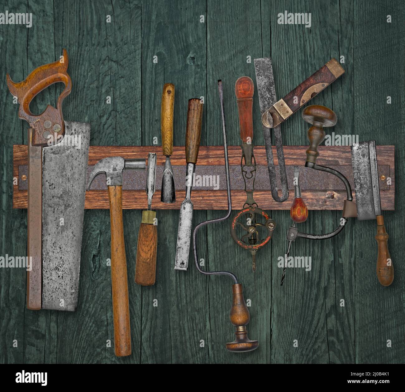 Vintage woodworking tools hi-res stock photography and images - Alamy