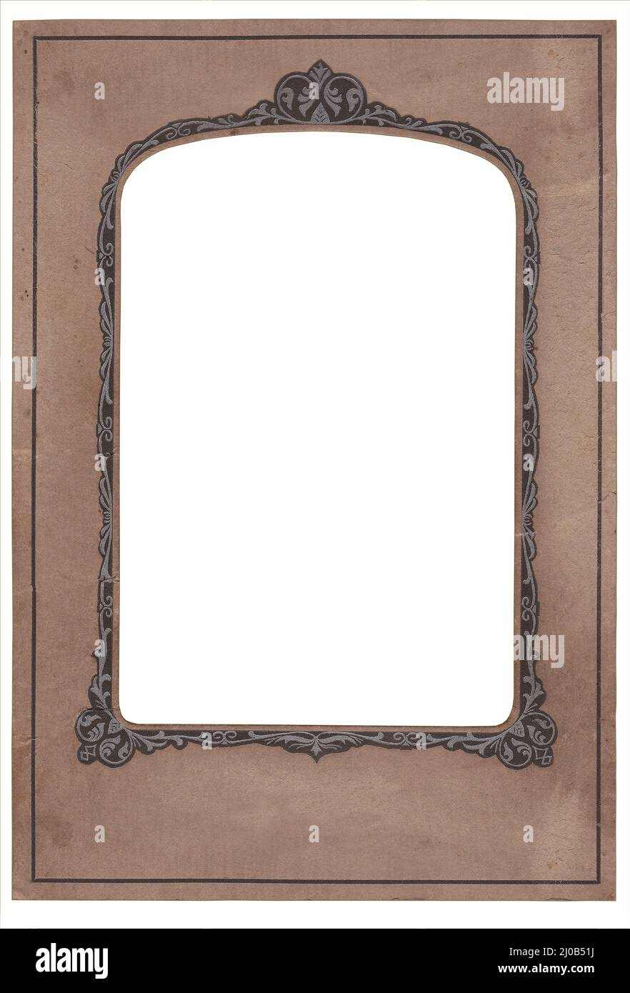 Vintage art deco photo cardboard Stock Photo - Alamy