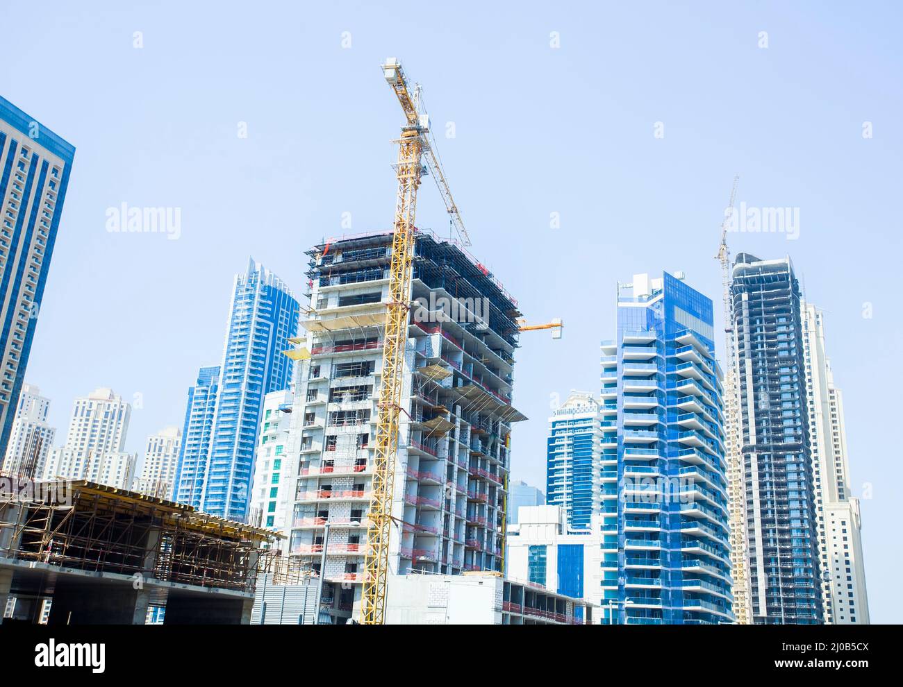 modern buildings in construciton at Dubai city, UAE Stock Photo - Alamy