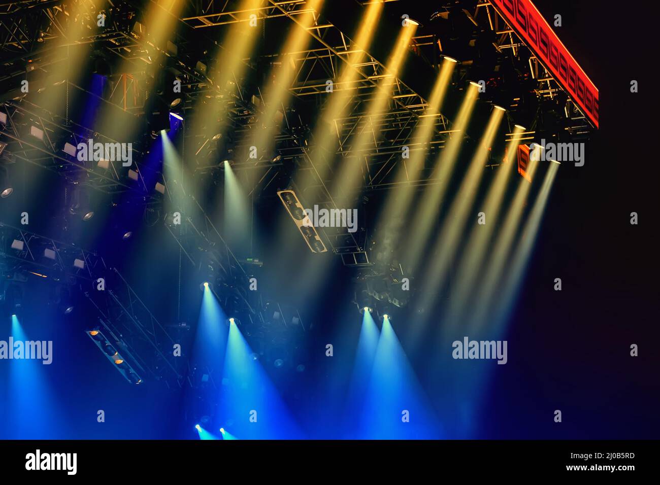 Colorful Stage lights at concert Stock Photo - Alamy