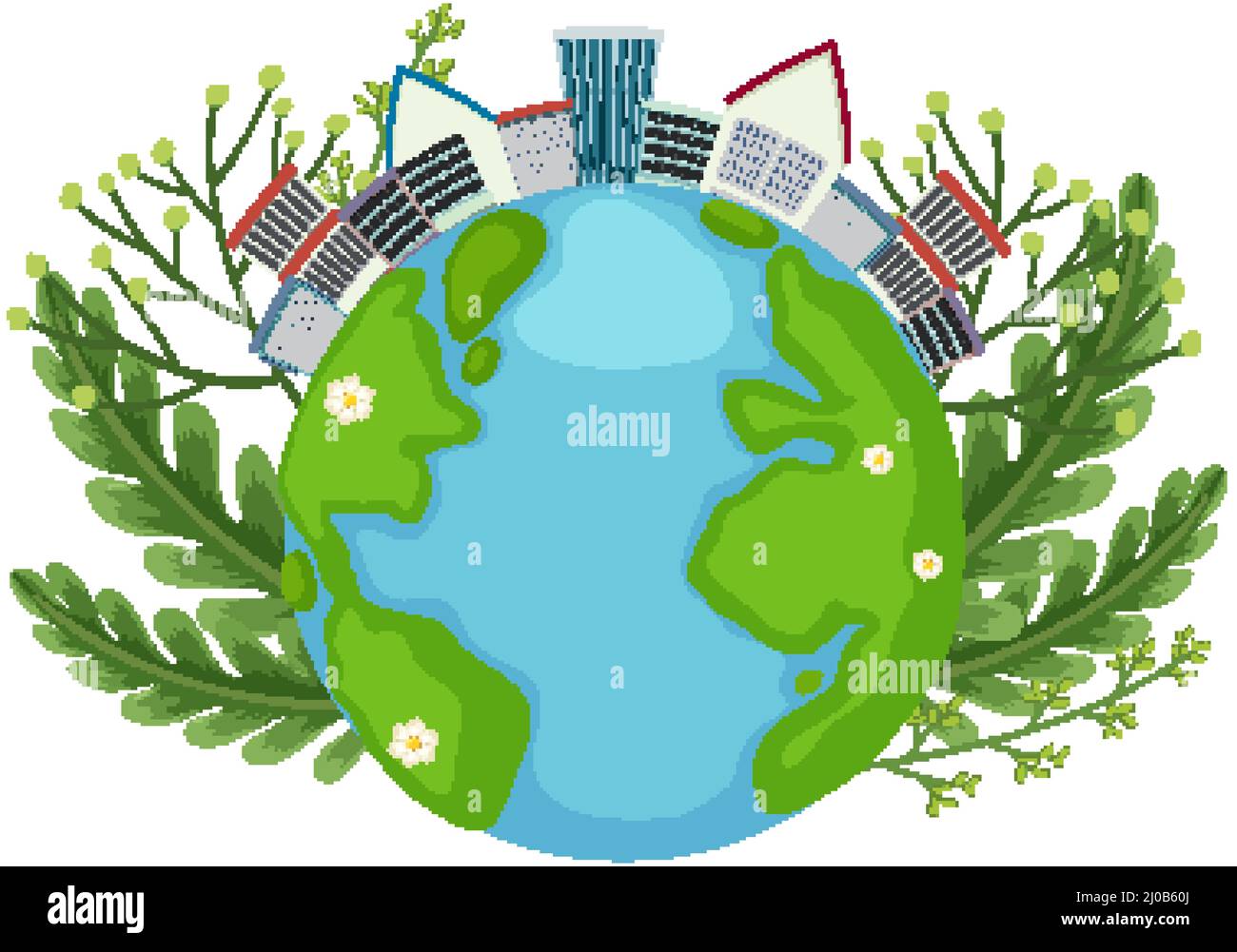 City and natural frame Cut Out Stock Images & Pictures - Alamy