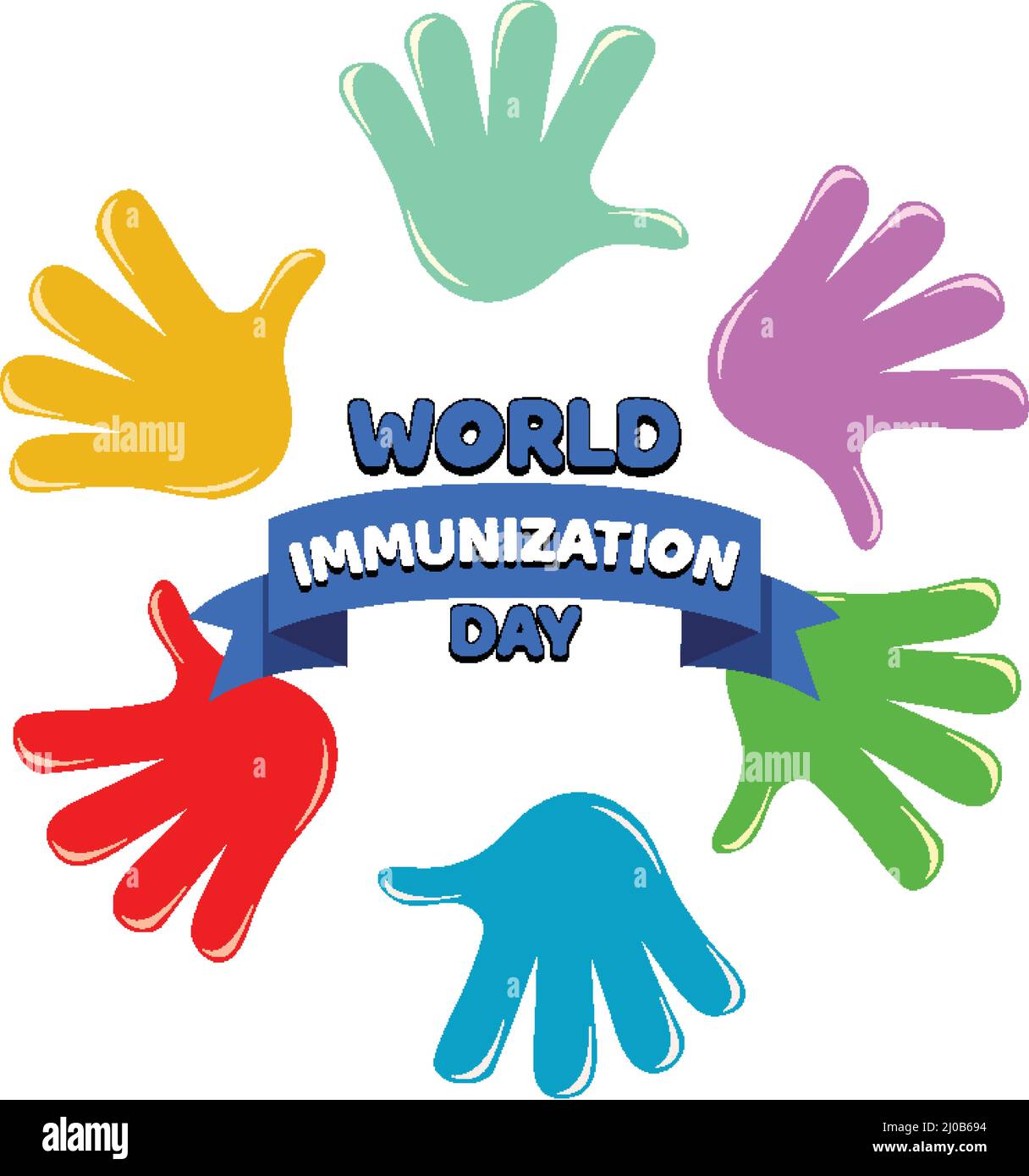 Poster design world immunization Stock Vector Images - Alamy
