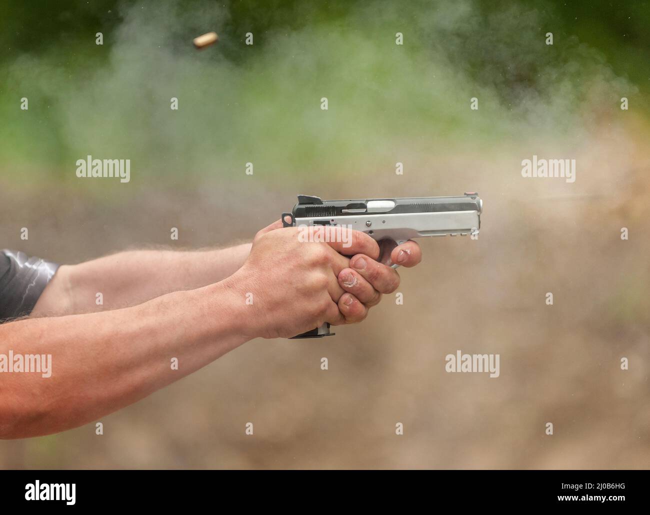 Bullet firing close up hi-res stock photography and images - Alamy