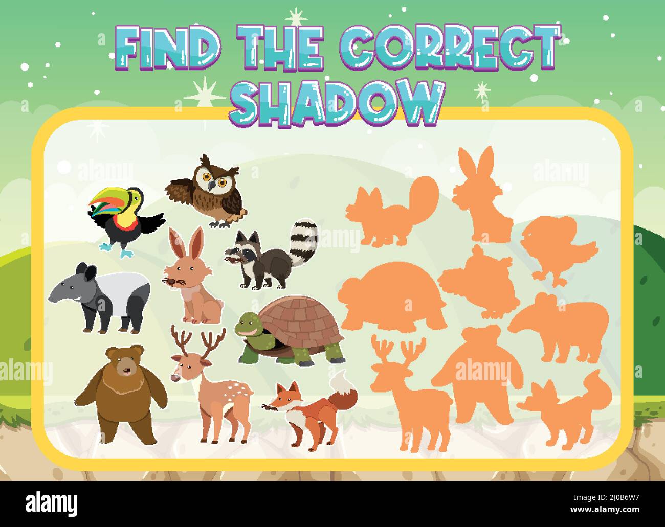Find the correct shadow, shadow match worksheet for kindergarten ...