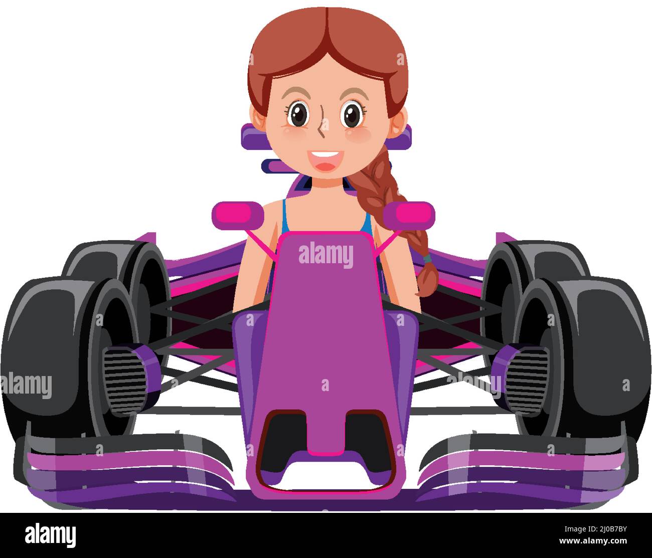 A man driving formula one racing car illustration Stock Vector Image ...