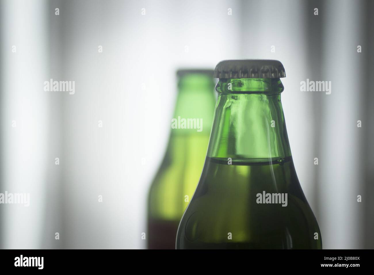 Asturian Spanish apple cider bottles studio isolated Stock Photo - Alamy
