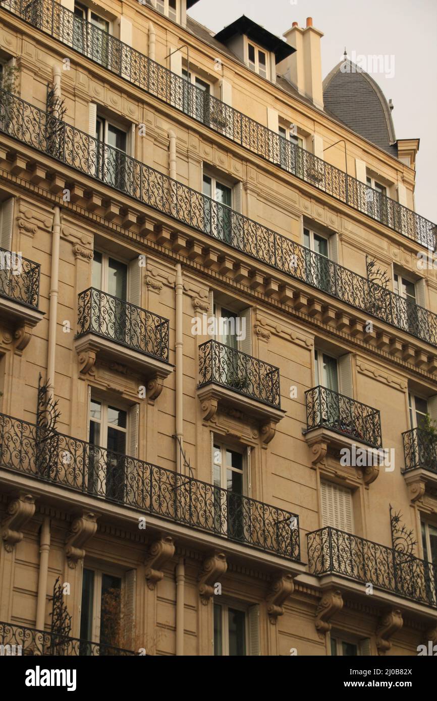 Closeup of buildings in daylight in Paris, France Stock Photo - Alamy