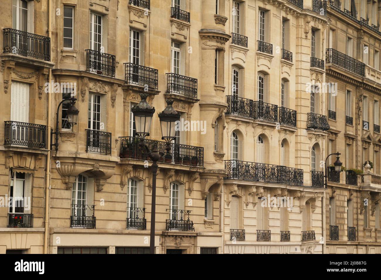 Closeup of buildings in a daylight in Paris, France Stock Photo - Alamy