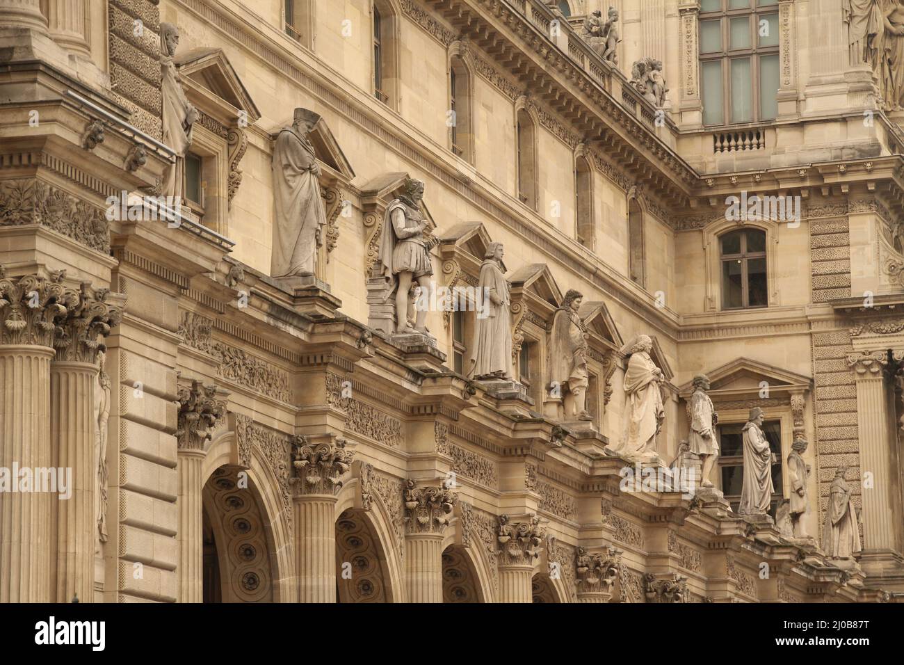 Closeup of a building in daylight in Paris, France Stock Photo - Alamy