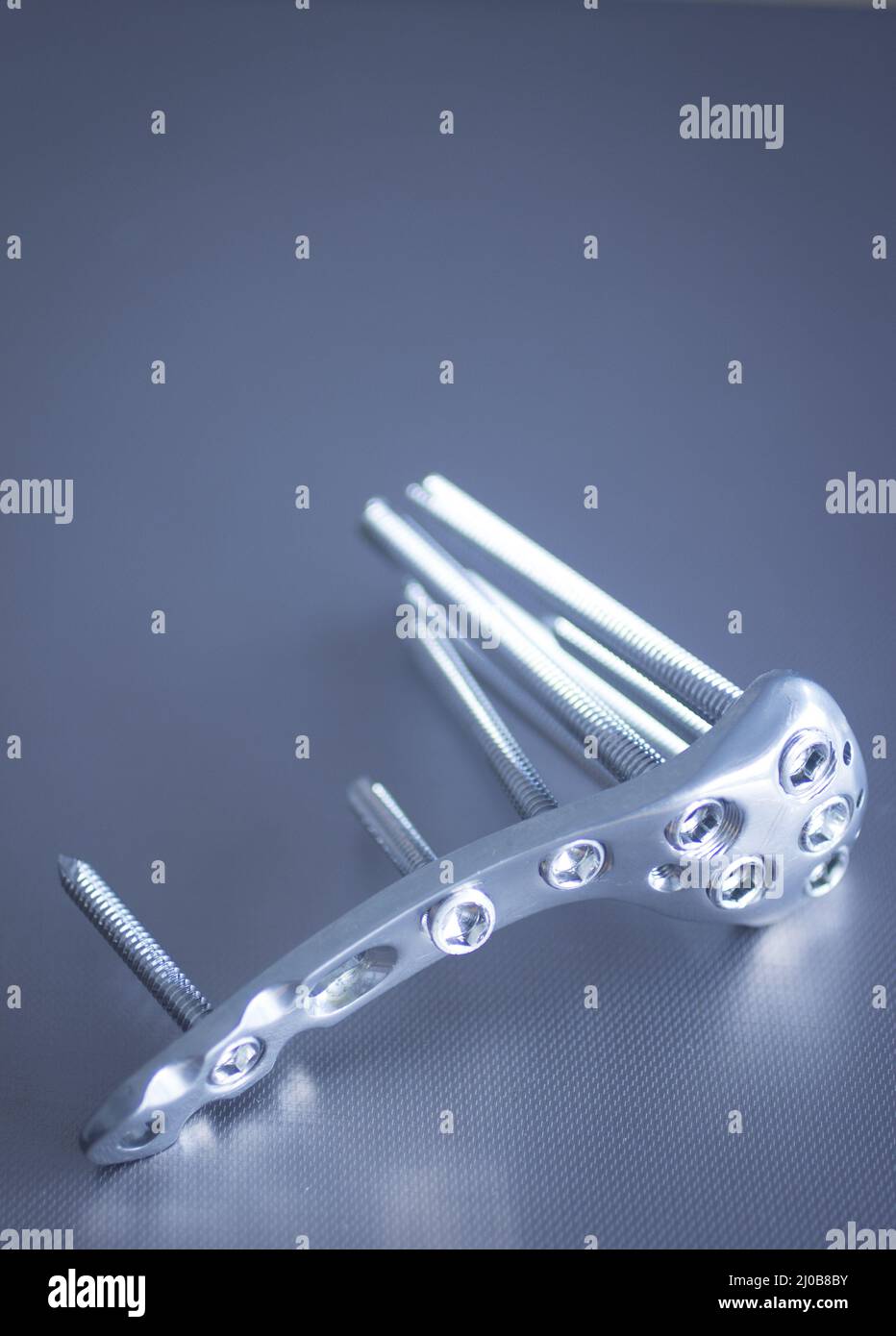 Traumatology and orthopedic injury surgery metal implant Stock Photo ...