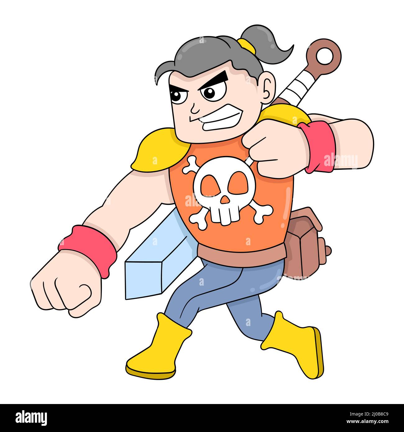 Man carrying sword Stock Vector Images - Alamy