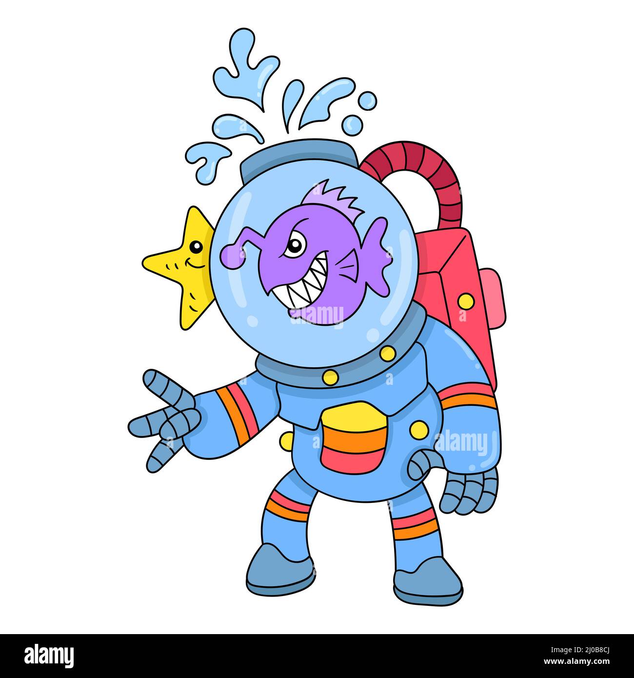 Fishman Stock Vector Images - Alamy