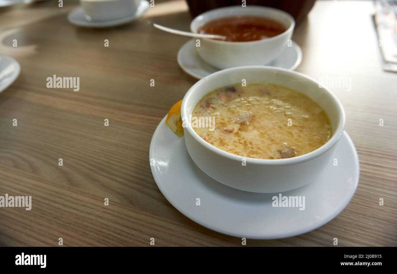 Famous Turkish soup Kelle Paca Stock Photo - Alamy