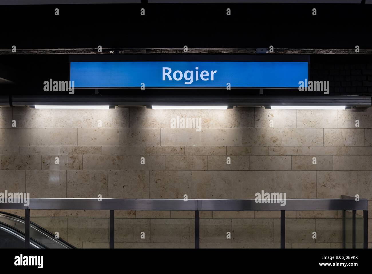 Rogier metro station hi-res stock photography and images - Alamy