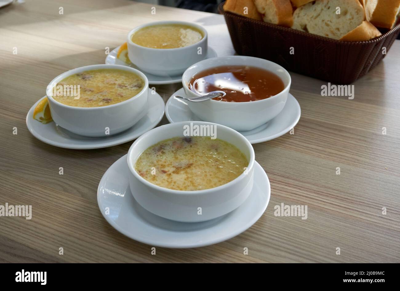 Famous Turkish soup Kelle Paca Stock Photo - Alamy