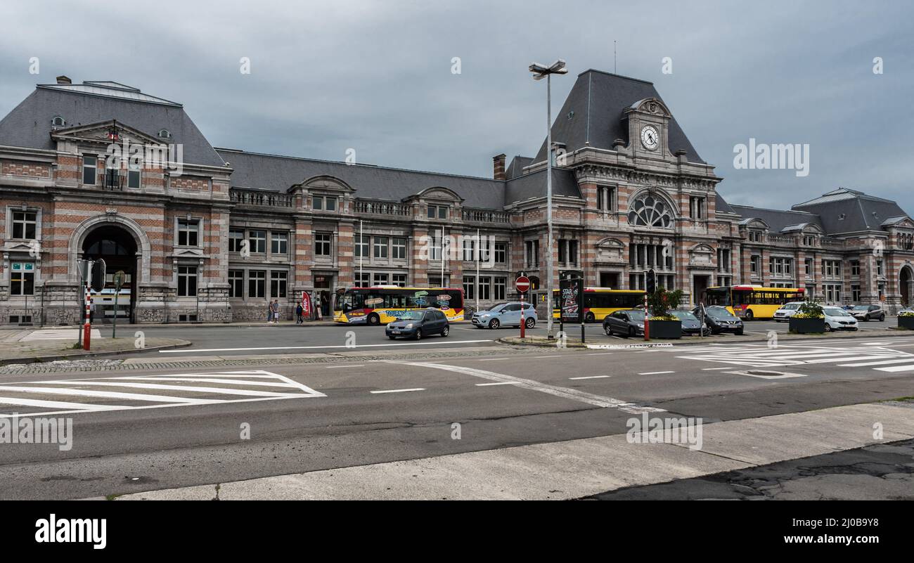 Tournai Doornik, Walloon Region - Belgium - 08 14 2019- Facade and ...