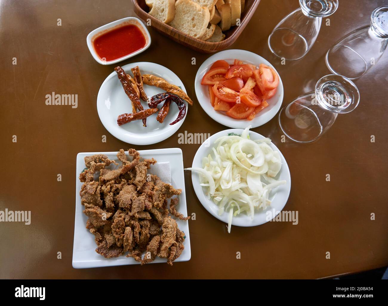 Traditional Turkish Liver kebab, Edirne ciger Stock Photo - Alamy