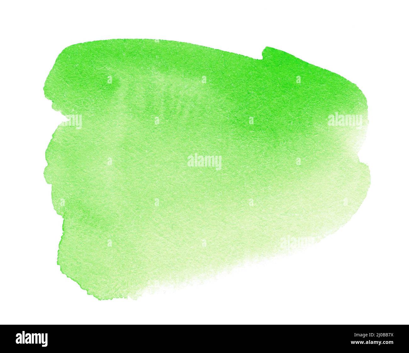 Green watercolor background, artistic element for banner, template ...