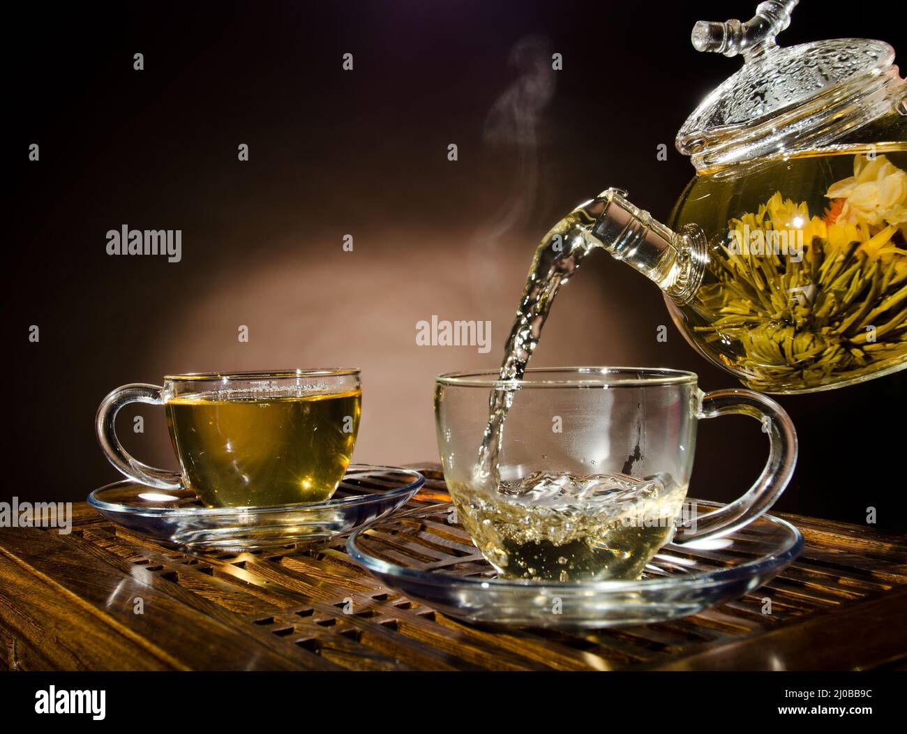 Teapot pouring out tea hi-res stock photography and images - Alamy