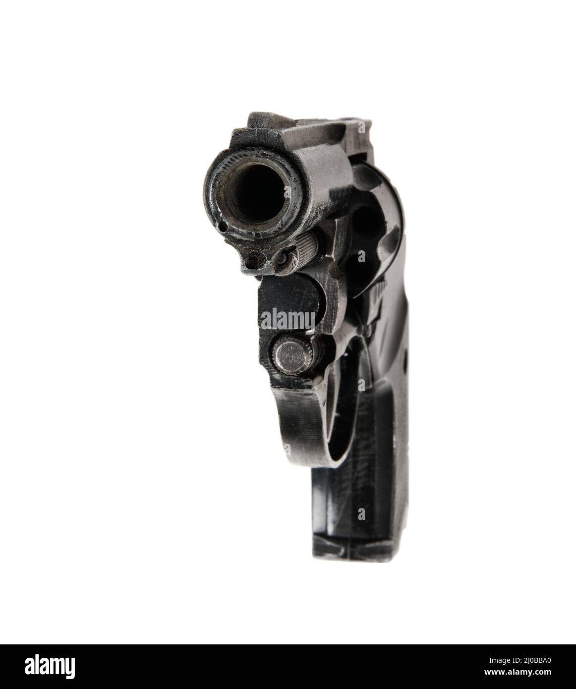 Black gun pistol revolver barrel hi-res stock photography and images ...