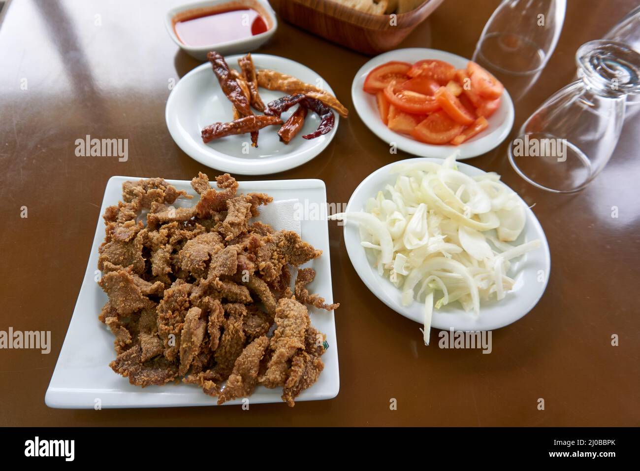 Traditional Turkish Liver kebab, Edirne ciger Stock Photo - Alamy