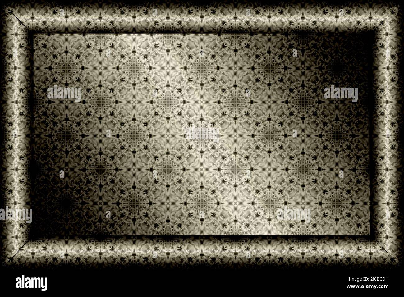Patterned frame with background metallic color Stock Photo - Alamy
