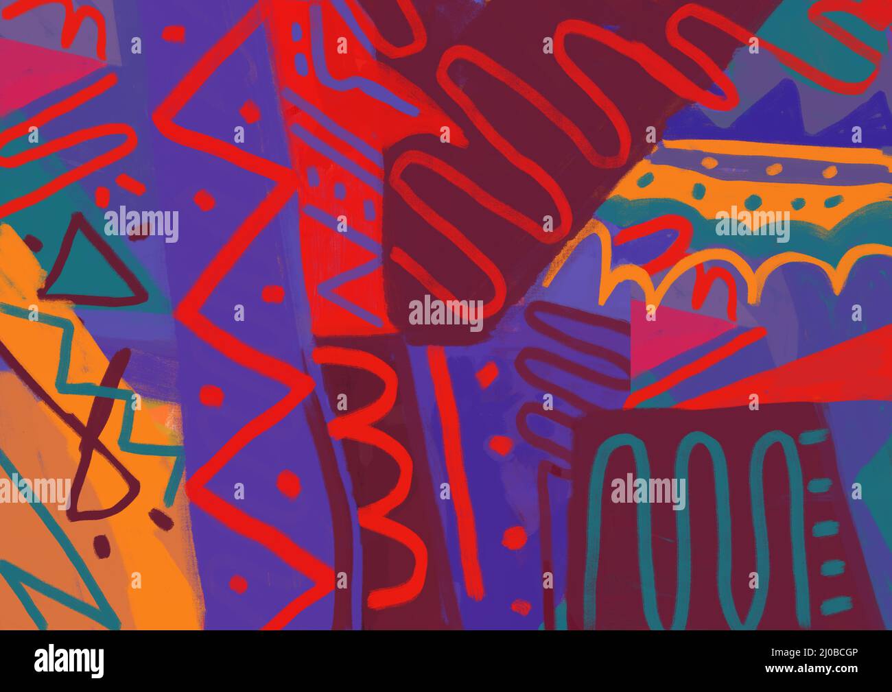 Artful geometric form with abstract shapes and lines, shape of their ...