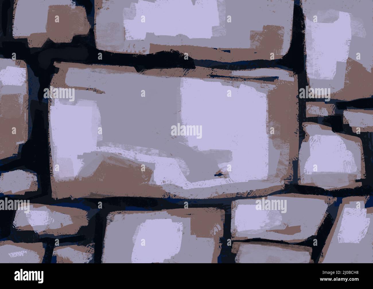 Hand Made drawing wall stone grunge texture.Touch painting color. For ...