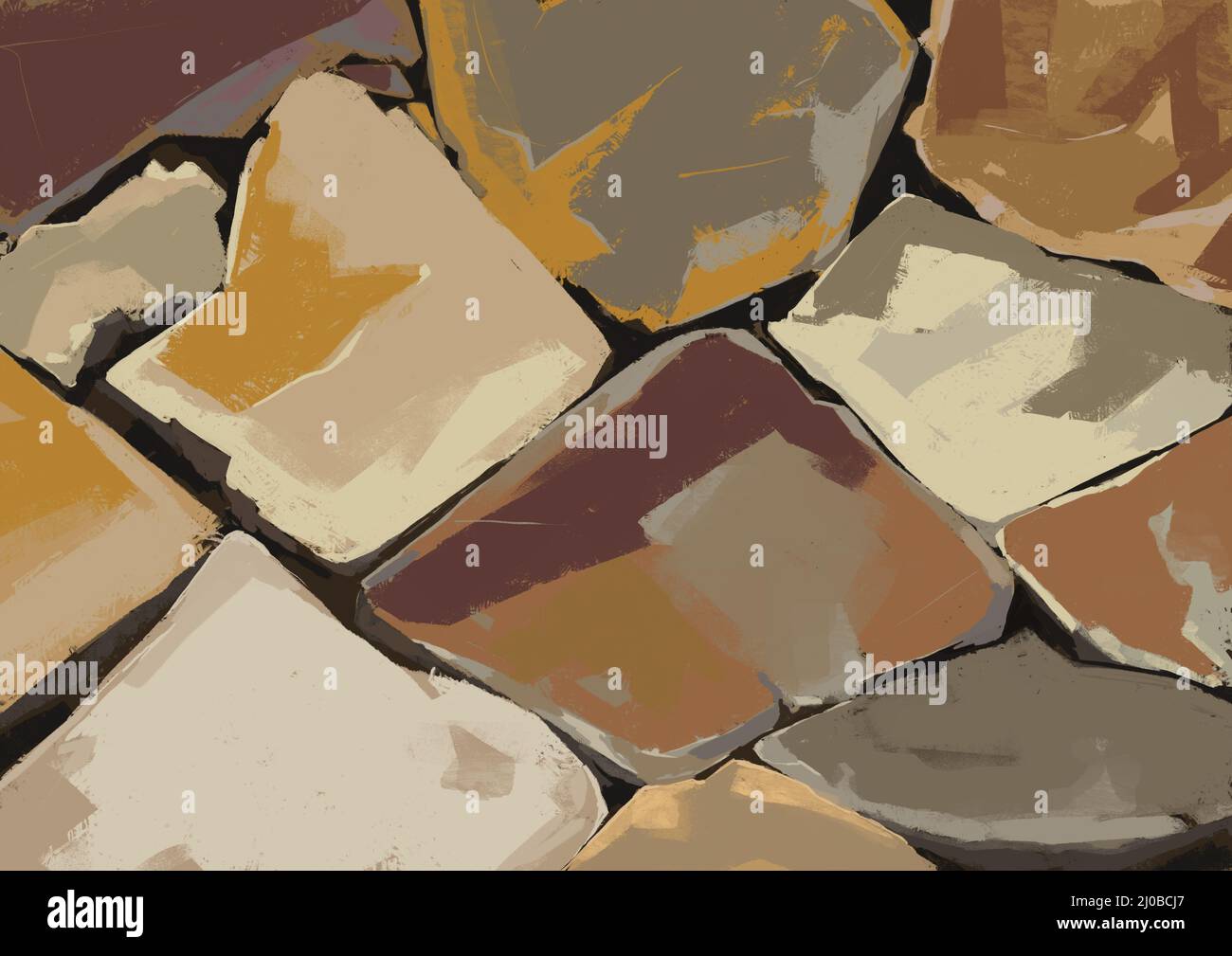 Stone texture hand made, paint with saturated color, touch color. For ...
