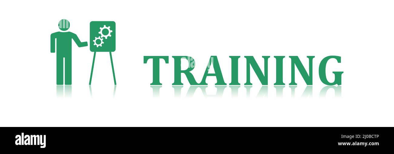 Illustration of a training concept Stock Photo - Alamy