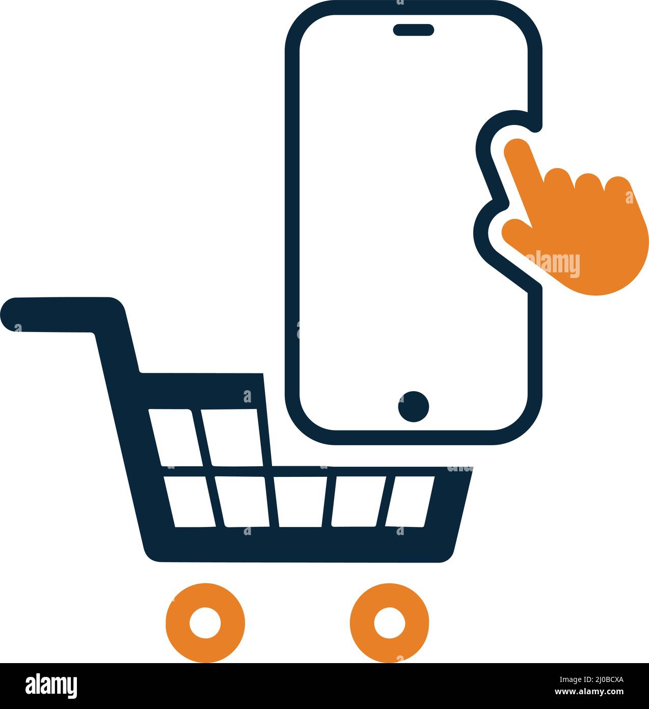 Mobile, shopping cart icon - Perfect use for designing and developing ...