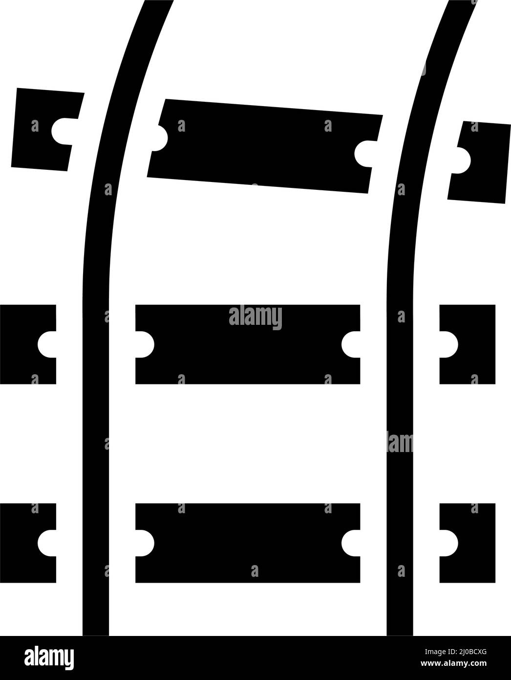 rail road glyph icon vector illustration Stock Vector Image & Art - Alamy