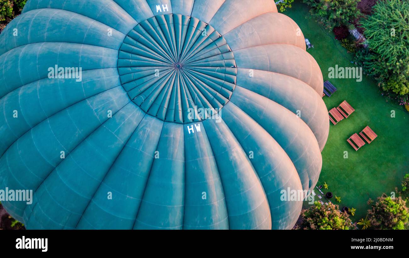 Balloon flying over Bagan Stock Photo - Alamy