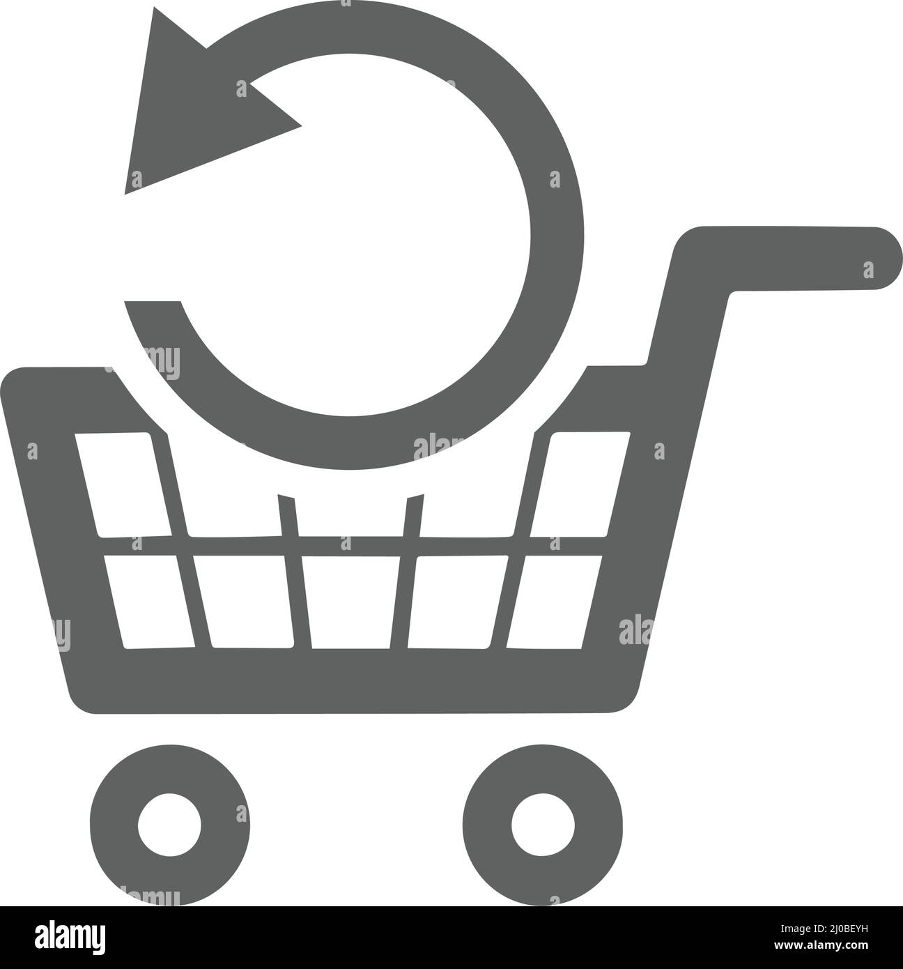 Update shopping cart icon. Simple vector illustration for graphic and ...