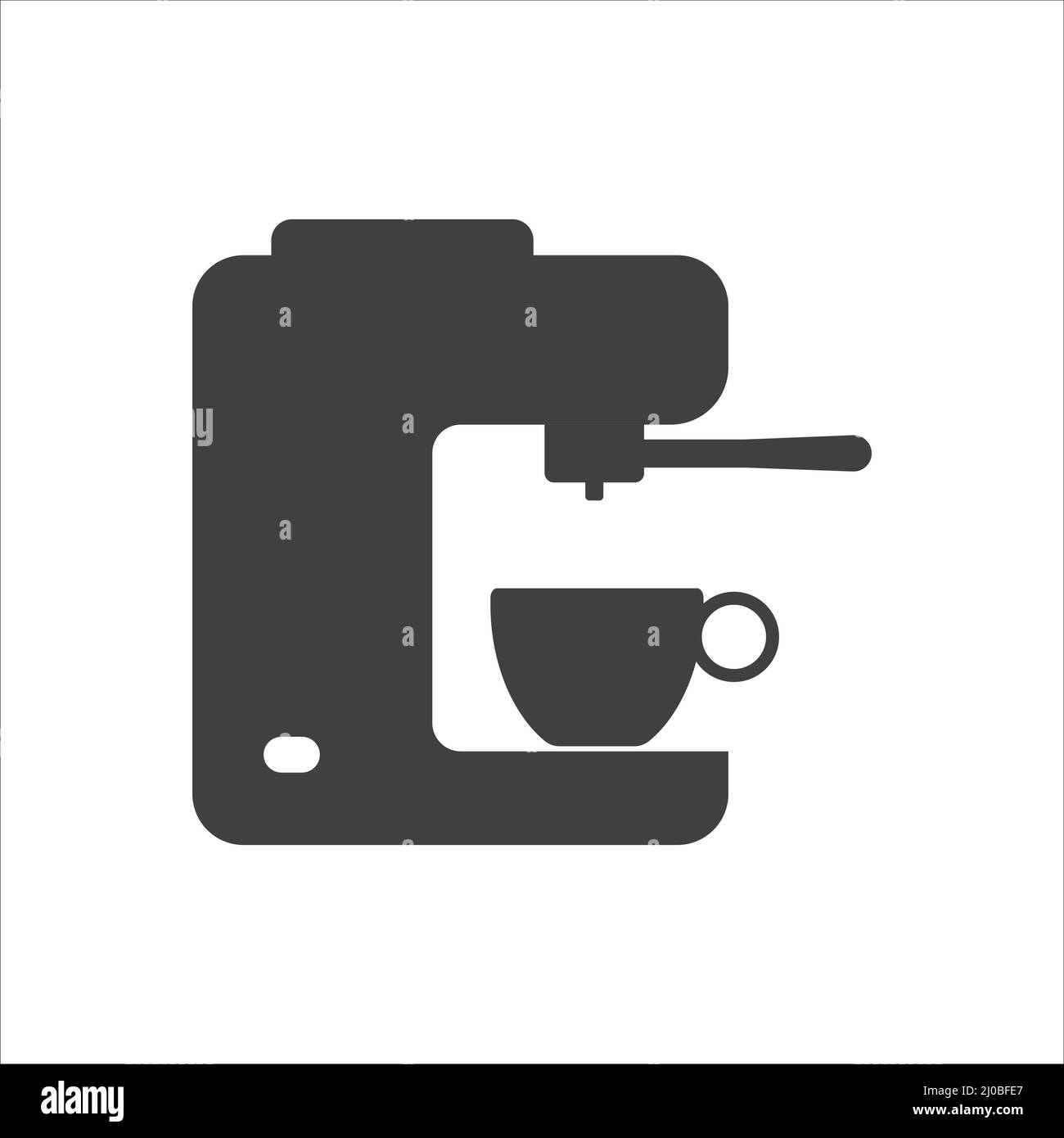 Coffee machine icon, home appliance concept, electric coffee maker sign ...