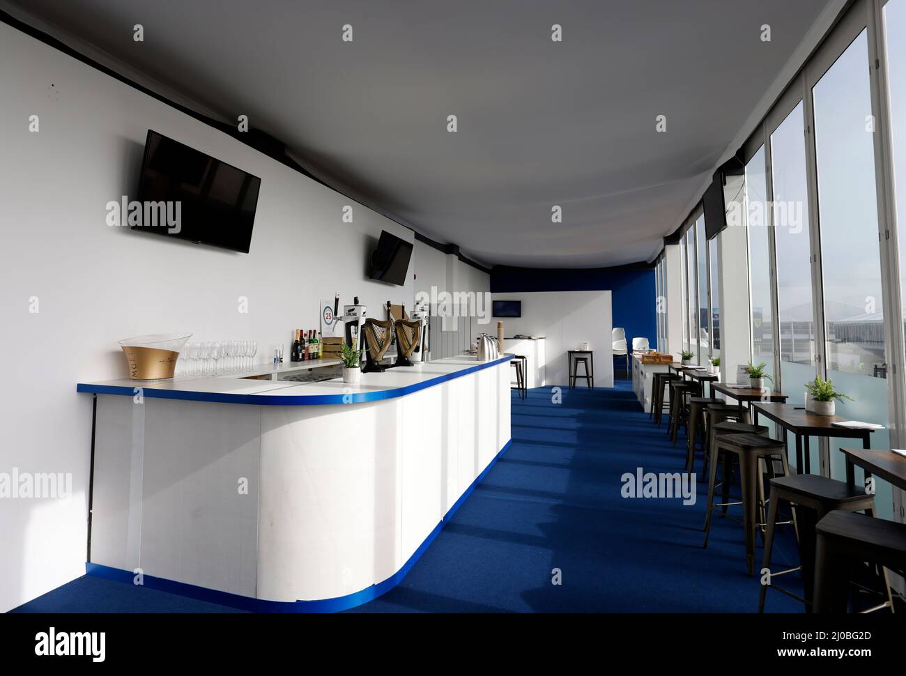 A view of the parade ring restaurant during day four of the Cheltenham ...