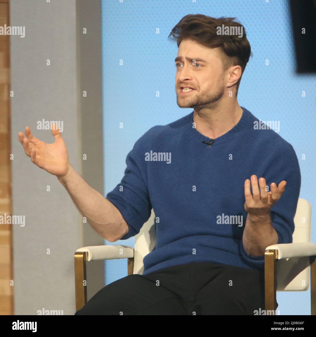 New York, USA. 17th Mar, 2022. Daniel Radcliffe at Good Morning America ...